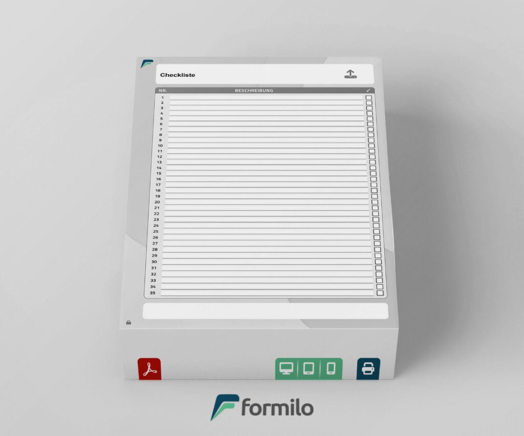 Checkliste - Formilo
