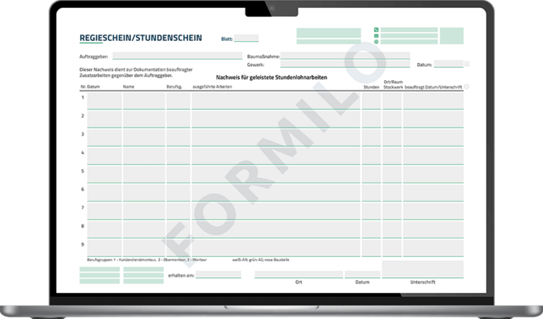 Regieberichte für Bau und Handwerk – PDF-Lösungen